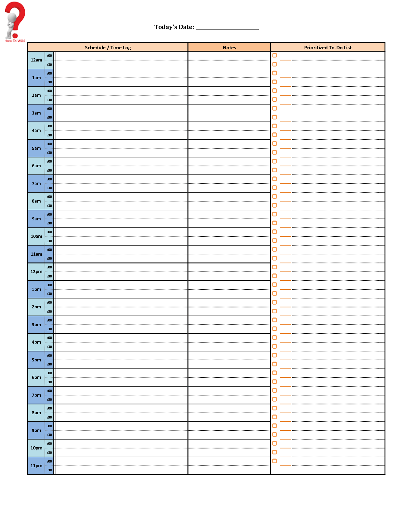 7+ Free Weekly Planner Template | HowToWiki