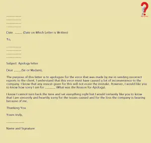 How To Write Apology Letter To Boss With Example & Sample - Templates ...