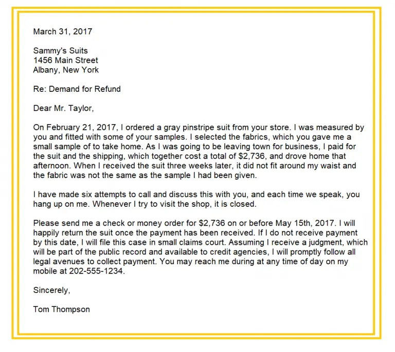 How To Write A Letter Of Demand {Sample, Format} | HowToWiki