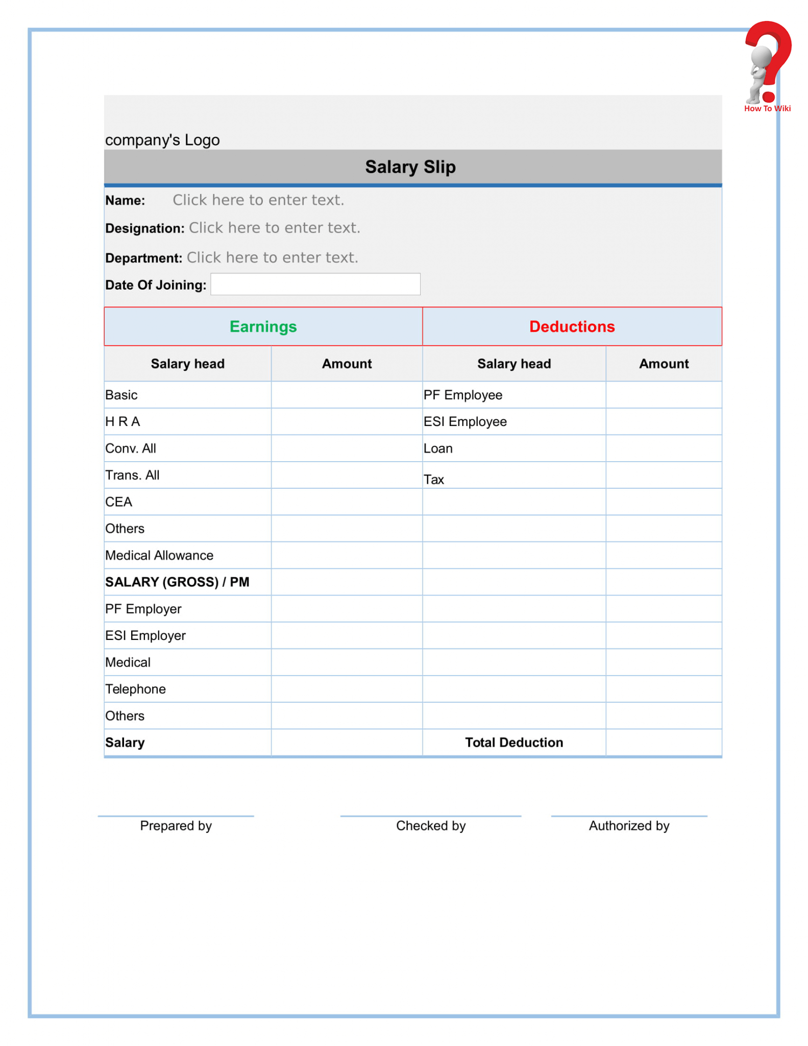 How To Create A Free Payslip Template In Excel PDF Word Format How To Create A Free Payslip Template In Excel PDF Word Format