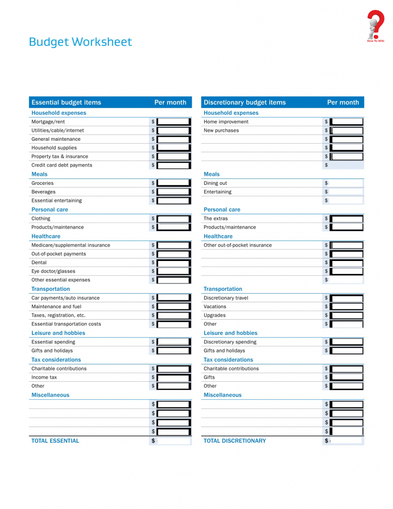 How To Make A Free Printable Monthly Budget Template In Pdf & Excel ...