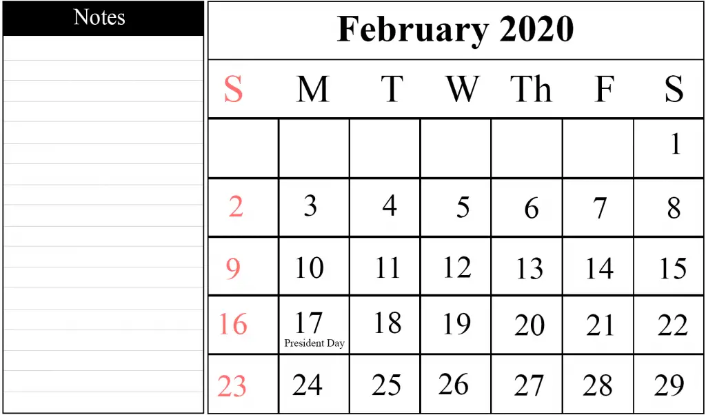 How To Schedule Your Month With February 2020 Printable Calendar ...