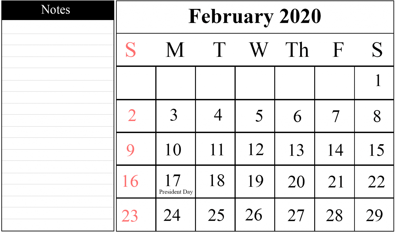 How To Schedule Your Month With February 2020 Printable Calendar ...