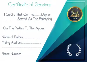 5+ Free Printable Certificate Of Service Templates | HowToWiki