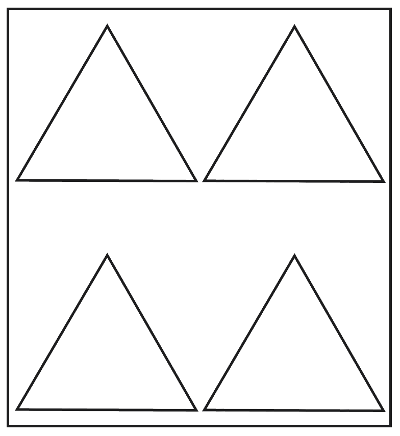 Printable Triangle Template Printable Word Searches