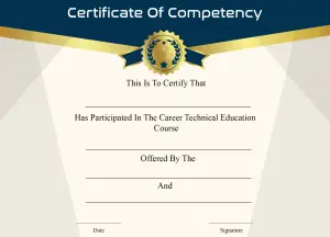 Government Certificate of Competency Templates & Samples | HowToWiki