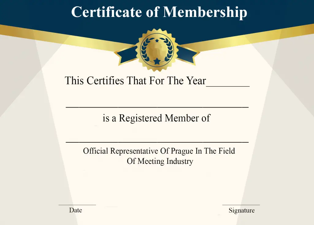 5+ Free Printable Certificate Of Membership Template Download | HowToWiki