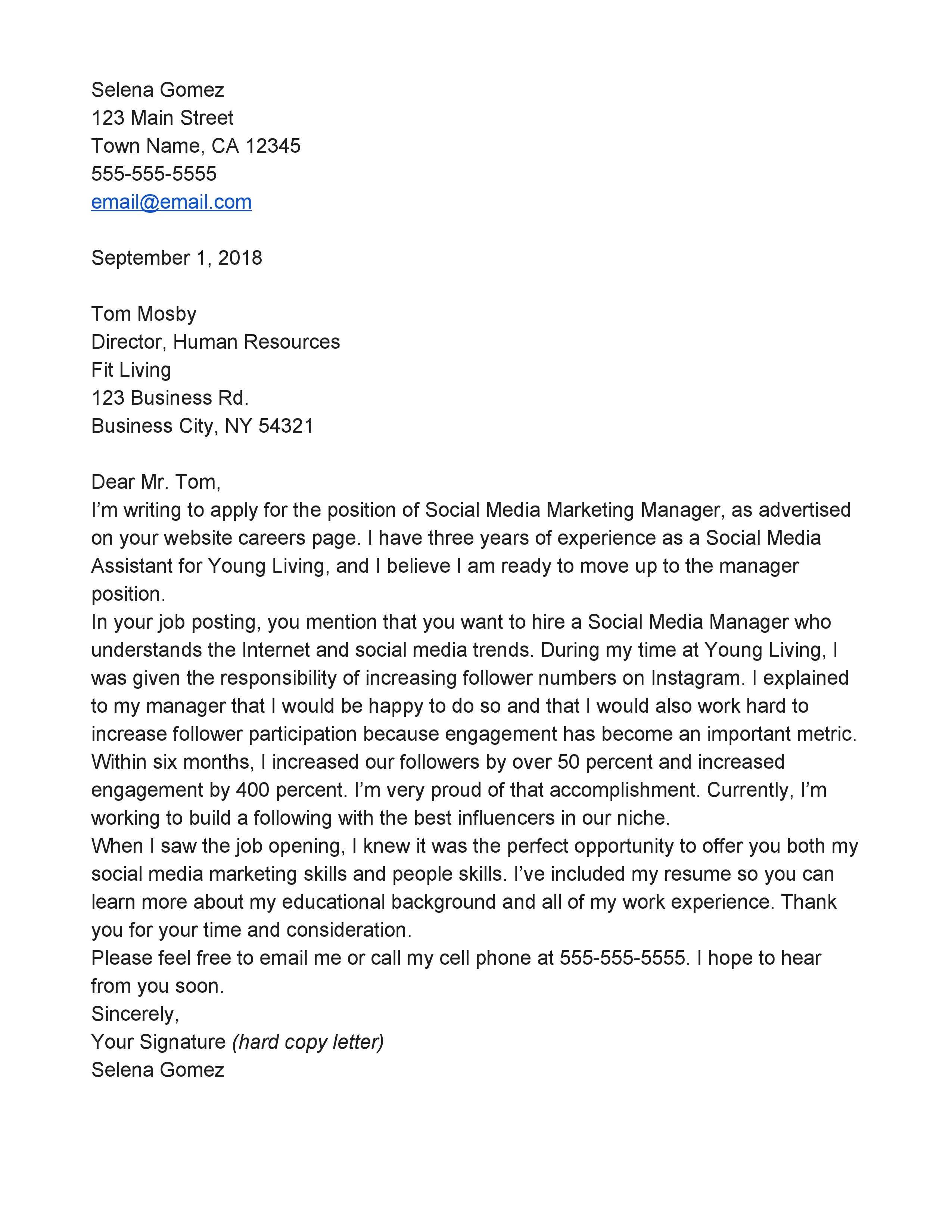 How Write Covering Letter